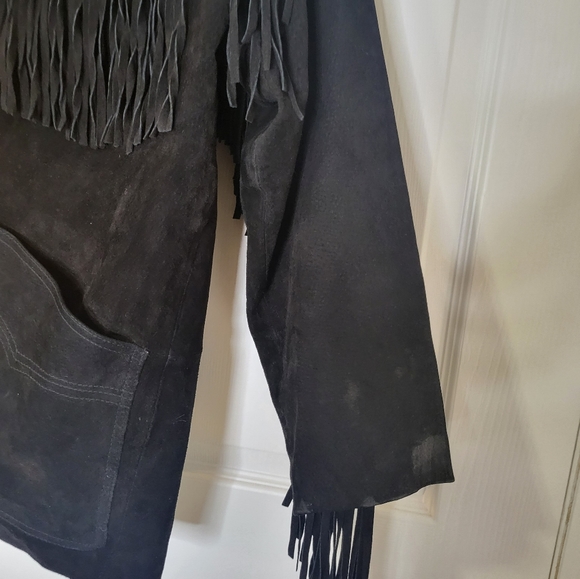 Chasing Unicorns | Jackets & Coats | Vintage Leather Cowhide Fringe ...
